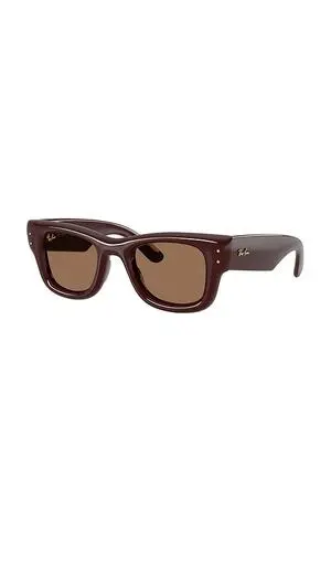 Ray-ban Wayfarer Puffer Square Sunglasses - Maroon
