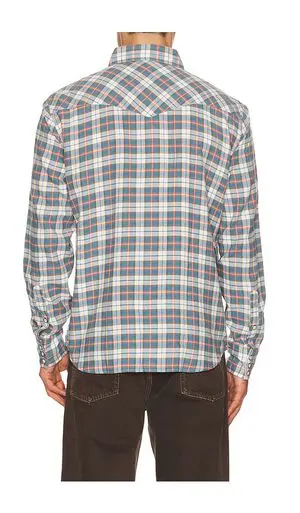 Faherty Brand Western Shirt In Blue,white