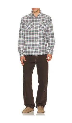 Faherty Brand Western Shirt In Blue,white