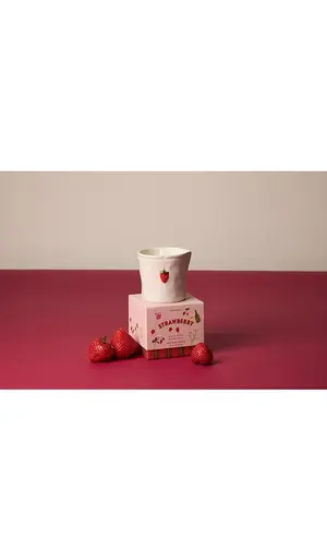 PADDYWAX Bistro Boxed Ceramic Candle In Red