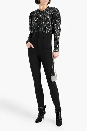 Isabel Marant Étoile Nadema Twill Slim-leg Pants