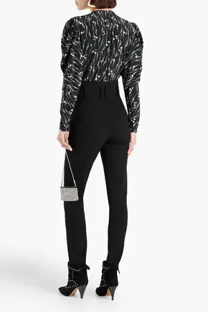 Isabel Marant Étoile Nadema Twill Slim-leg Pants
