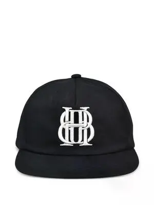BREATH Logo Embroidered Snapback Cap - Black