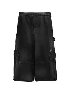 BREATH Faded Effect Cargo Shorts