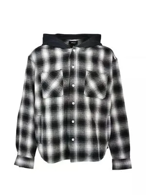 BREATH Check Hooded Shirt