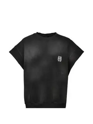 BREATH Logo-embroidered Cap-sleeve Sweater
