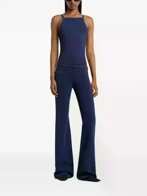 COURREGES Courrèges Backless Jumpsuit With Flared Leg Blue