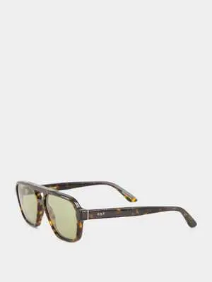 RETROSUPERFUTURE Havana Aviator Sunglasses - Brown