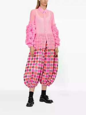 Comme Des Garçons Ruffled Shirt - Pink