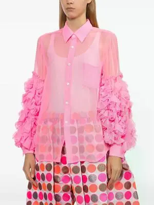 Comme Des Garçons Ruffled Shirt - Pink