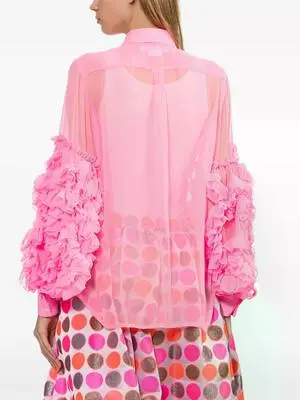 Comme Des Garçons Ruffled Shirt - Pink