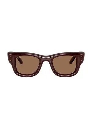 Ray-ban Wayfarer Puffer Square Sunglasses - Maroon