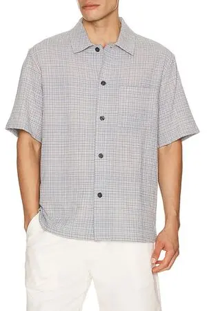 Theory Mini Texture Check Shirt