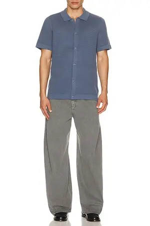 Onia Drop Needle Button Up Shirt - Mist