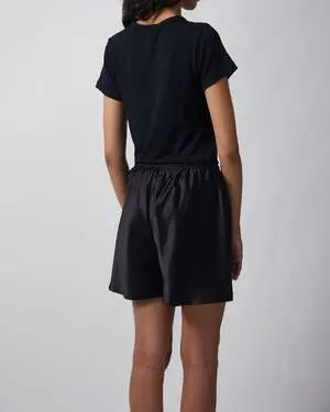 ALMADA Label Wide-leg Satin Shorts