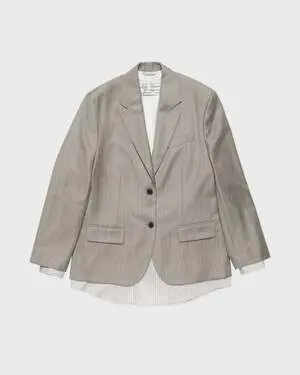 Acne Studios Single-breasted Layered Suit Blazer