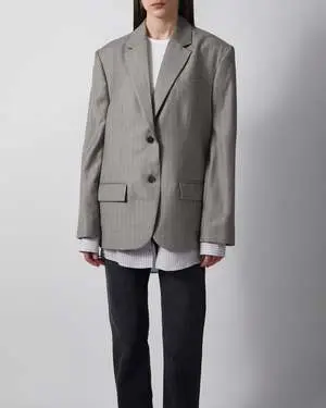 Acne Studios Single-breasted Layered Suit Blazer