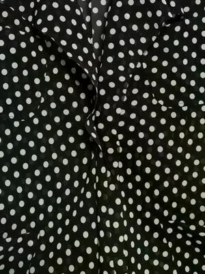 Junya Watanabe Polka Dot Ruffled Jacket - Black
