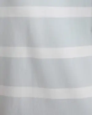 HAVEN WELL WITHIN Organic Cotton Interlock Striped Midi Dress - Midnight Multicolor