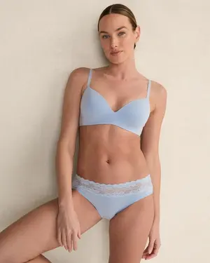 HAVEN WELL WITHIN Cotton Bliss Lightly-lined No-wire T-shirt Bra - Wind