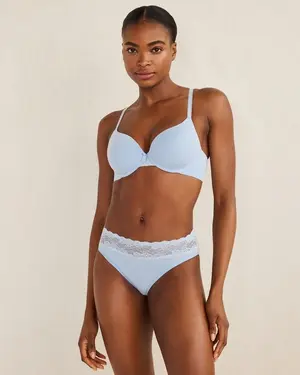 HAVEN WELL WITHIN Cotton Bliss Lightly-lined Perfect Coverage Bra - Wind
