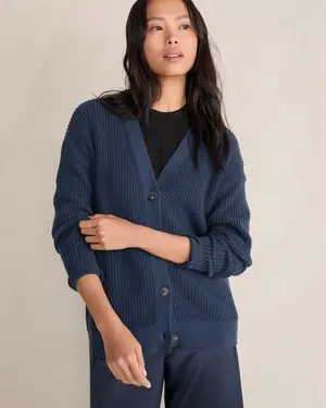HAVEN WELL WITHIN Organic Cotton Cardigan - Twilight