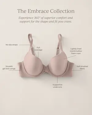 HAVEN WELL WITHIN Embrace Lightly-lined Perfect Coverage Bra - Eventide