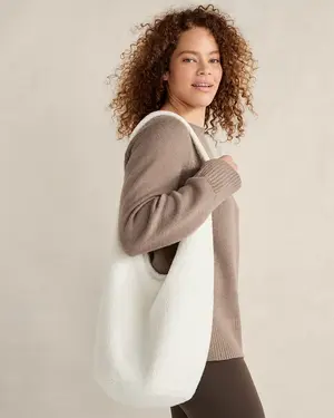 HAVEN WELL WITHIN Curly Sherpa Bucket Tote