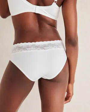 HAVEN WELL WITHIN Cotton Bikini With Lace Waist - Wind