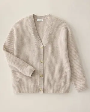 HAVEN WELL WITHIN Cashmere Cardigan - Mesa Heather