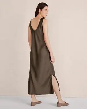HAVEN WELL WITHIN Flowy Bias Cut Midi Dress