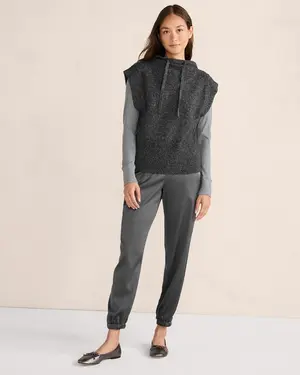 HAVEN WELL WITHIN Washable Silk Drawstring Cargo Joggers