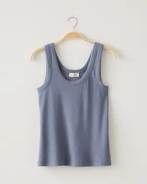 HAVEN WELL WITHIN Organic Cotton Scoop Neck Tank Top - Red Clay