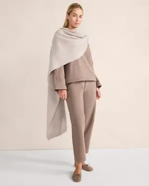 HAVEN WELL WITHIN Luxe Fleece Barrel-leg Pants