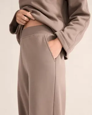 HAVEN WELL WITHIN Luxe Fleece Barrel-leg Pants
