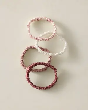 HAVEN WELL WITHIN Washable Silk Hair Ties - Macaron Multicolor