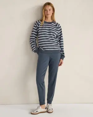 HAVEN WELL WITHIN Organic Cotton Interlock Joggers - Ivory