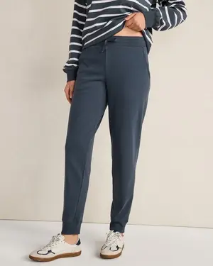 HAVEN WELL WITHIN Organic Cotton Interlock Joggers - Midnight