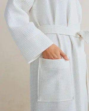 HAVEN WELL WITHIN Organic Cotton Waffle Robe - Sand