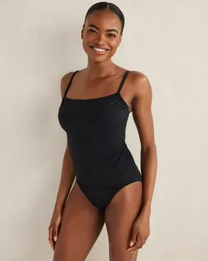 HAVEN WELL WITHIN Haven Well Within Square Neck Tankini Top Black