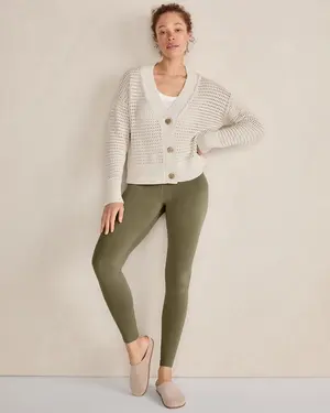 HAVEN WELL WITHIN Organic Cotton Open Stitch Cardigan
