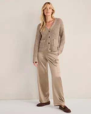 HAVEN WELL WITHIN Luxe Silk Cargo Pants - Nightengale