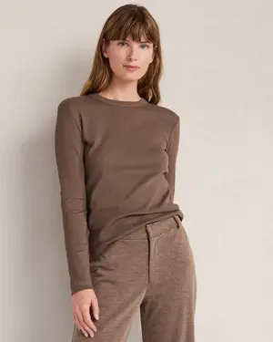 HAVEN WELL WITHIN Organic Cotton T-shirt - Deep Mocha