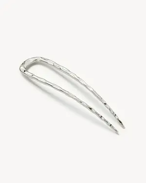 MACHETE Midi Wavy French Hair Pin Tone - Silver