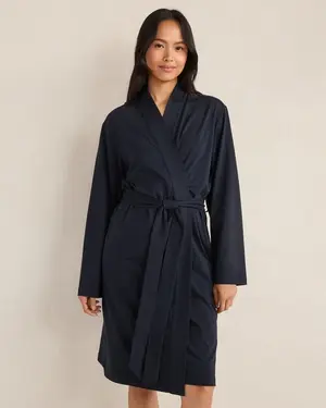 HAVEN WELL WITHIN Organic Cotton Jersey Robe - Nightfall