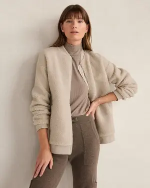 HAVEN WELL WITHIN Sherpa Bomber Jacket