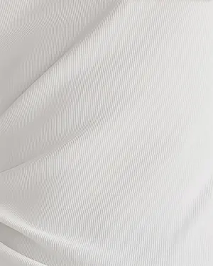 HAVEN WELL WITHIN Organic Cotton Mock Neck Long Sleeve T-shirt - Ivory