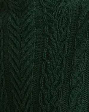 HAVEN WELL WITHIN Organic Cotton Cable Mockneck Sweater