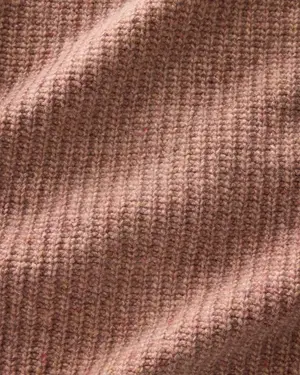 HAVEN WELL WITHIN Marled Cashmere Shaker Stitch Cardigan - Storm