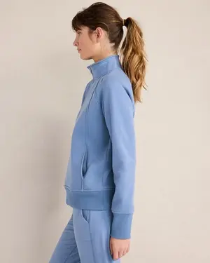 HAVEN WELL WITHIN Cloud Fleece Half Zip Pullover - Rainfall